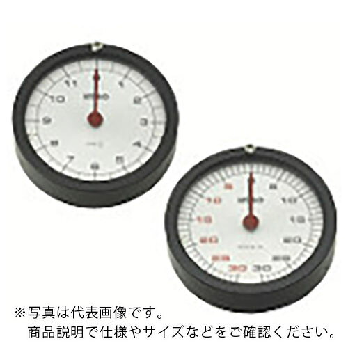 特長：2針式のダイアルインジケーターで回転数を正確に読取りできます。一回転させた時に長針は一回転して短針は1目盛戻ります。簡単な取付けで使用できるように専用のハンドル車、ノブを用意してあります。仕様：ダイアルインジケーター材質／仕上：本体：...