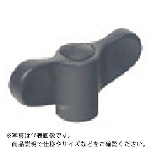 特長：最大の力で締付けても、ウイングの窪みが指にフィット感を与えます。仕様：エルゴウイングナット(メネジ)キャップ付材質／仕上：ノブ：ポリアミド(ガラス繊維強化) つや消しブラックキャップ：ポリアミド つや消しブラックメネジ：SUS303注...