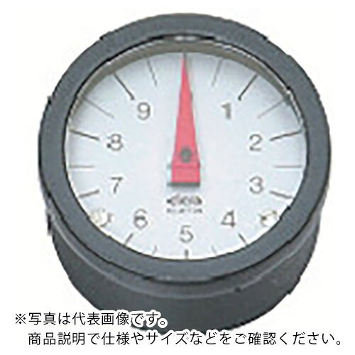 特長：保護等級IP67採用。シャフトの回転表示ができます。窓(アクリル)と本体(ナイロン樹脂)は超音波溶接してあり、防滴性に優れています。一回転させた時に長針は一回転して短針は1目盛進みます。仕様：エンプラダイアルインジケーター材質／仕上：...