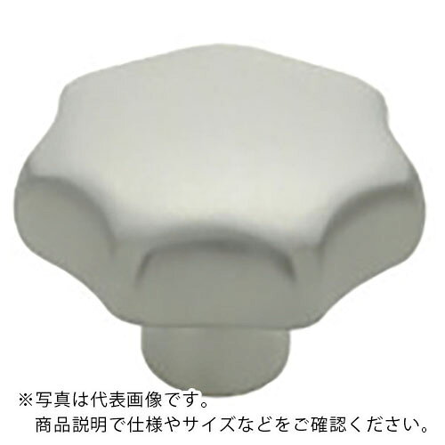 特長：ノブ上面にくぼみがなく食品機械や洗浄機械等に最適です。仕様：外径(mm)：50ノブ高さ(mm)：34ねじ寸法：M10×1.5ねじ深さ(mm)：18材質／仕上：ステンレススチール(SCS13) バフ研磨　●代表画像について 商品によって...