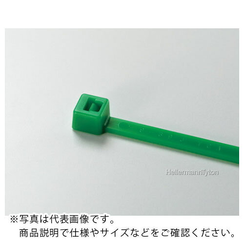 特長：カラフルなバリエーションの結束バンドです。電線束の分類、区別がひと目で判別できます。電線の保護色としても便利です。用途：電線束の分類・区別に。仕様：色：グリーン幅(mm)：4.8長さ(mm)：383厚さ(mm)：1.5最大結束径(mm...