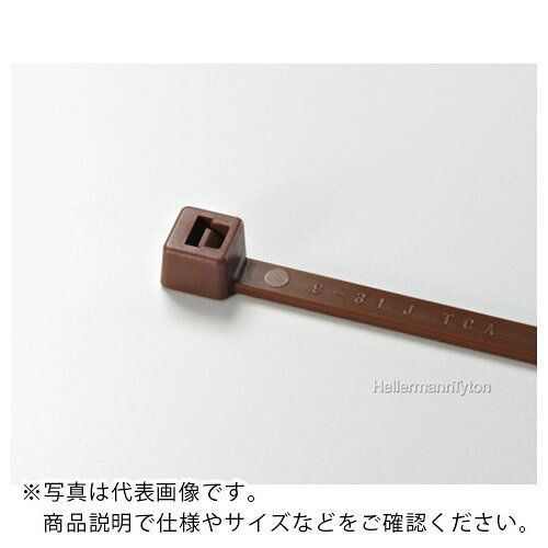 特長：カラフルなバリエーションの結束バンドです。電線束の分類、区別がひと目で判別できます。電線の保護色としても便利です。用途：電線束の分類・区別に。仕様：色：ブラウン幅(mm)：4.6長さ(mm)：202厚さ(mm)：1.2最大結束径(mm...