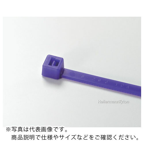特長：カラフルなバリエーションの結束バンドです。電線束の分類、区別がひと目で判別できます。電線の保護色としても便利です。用途：電線束の分類・区別に。仕様：色：パープル幅(mm)：4.6長さ(mm)：202厚さ(mm)：1.2最大結束径(mm...