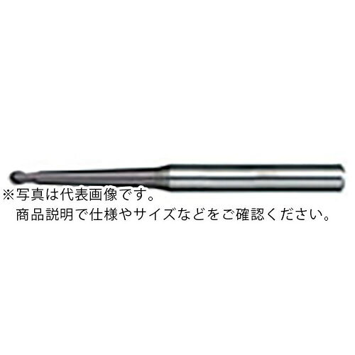 特長：首下部をテーパーにし、工具剛性を高めています。従来品に比べ、切り込み量を大きく取ることができます。用途：被削材：炭素鋼、合金鋼、プリハードン鋼。仕様：ボール半径(R)：R0.1首角(θ)：30´有効長(L1)：2刃長(L)：0.2全長...