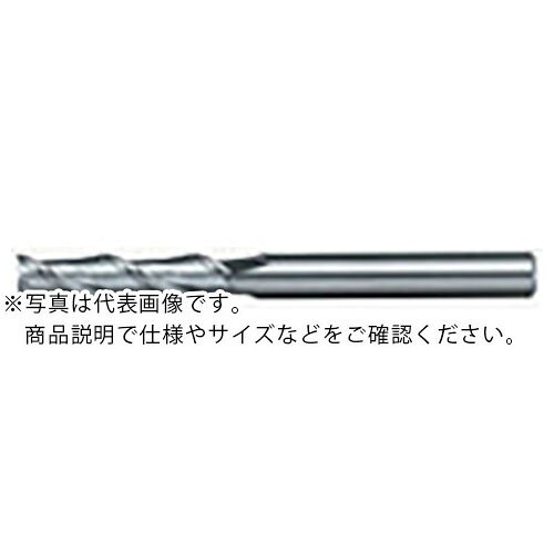 特長：刃長は刃径の4倍、ねじれ角は40°でねじれ角が強いので、切粉の排出がスムーズです。用途：被削材：アルミ合金、銅、樹脂。仕様：刃径(D)：2刃長(L)：8全長(L)：50シャンク径(d)：4材質／仕上：超微粒子超硬合金　●代表画像につい...
