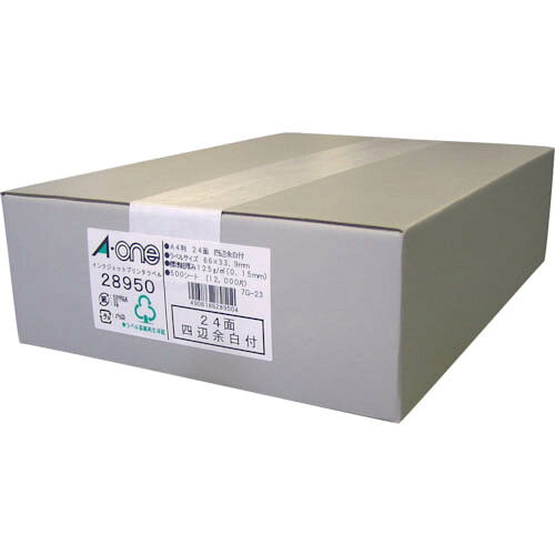 仕様：ラベルシール(インクジェット)24面　(500枚入)　●代表画像について 商品によっては、代表画像を使用している場合がございます。 商品のカラー、サイズなどが異なる商品をイメージ画像として 使用させて頂いている場合がございます。 必ず...