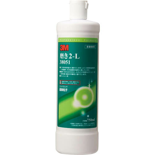 特長：塗装面への、からみが少なく、拭き取りが容易です。極細目、液状タイプなので切削性が良く、塗装面のペーパー目・すり傷・雨じみなどを消す能力に優れています。(38050)バフ目を消す能力に優れています。とくに高硬度塗膜塗料、フッ素塗料、その...
