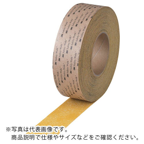 特長：一般的な平面でご使用ください。裏紙をはがして貼るだけの滑り止めテープです。用途：屋内・屋外兼用。階段、スロープやステップなどに。仕様：色：黄幅(mm)：50長さ(m)：18厚さ(mm)：0.8粘着力：30N/25mm(ブラック)、37...