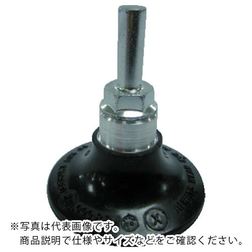 特長：3M［［TM上］］ロロック［［TM上］］ディスク製品を半回転するだけで、素早くディスクの着脱ができるパッドです。（6mm軸付）用途：3M［［TM上］］ロロック［［TM上］］ディスク製品用。使用工具：6mmコレットチャックグラインダー用...