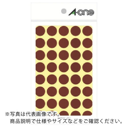特長：豊富なカラーで識別に便利な丸型のラベルです。用途：グラフや分布図の作成に在庫管理などの色分け表示に仕様：色：茶面付：5列×8段(40片)1パック内：560片シートサイズ：90×150mmラベルサイズ直径(mm)：15厚さ(mm)：0....