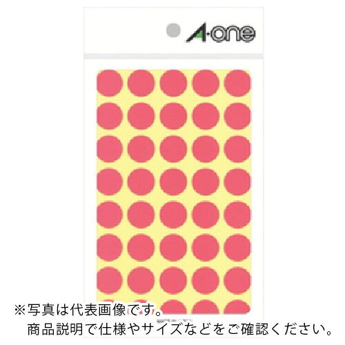 特長：豊富なカラーで識別に便利な丸型のラベルです。用途：グラフや分布図の作成に在庫管理などの色分け表示に仕様：色：桃面付：5列×8段(40片)1パック内：560片シートサイズ：90×150mmラベルサイズ直径(mm)：15厚さ(mm)：0....