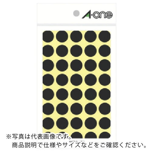 特長：豊富なカラーで識別に便利な丸型のラベルです。用途：グラフや分布図の作成に在庫管理などの色分け表示に仕様：色：黒面付：5列×8段(40片)1パック内：560片シートサイズ：90×150mmラベルサイズ直径(mm)：15厚さ(mm)：0....