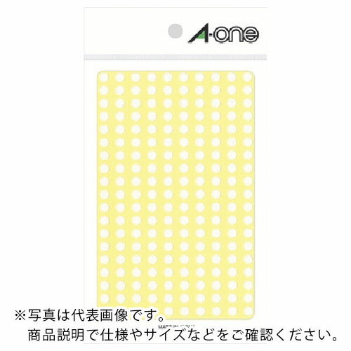 特長：豊富なカラーで識別に便利な丸型のラベルです。用途：グラフや分布図の作成に在庫管理などの色分け表示に仕様：色：白面付：10列×20段(200片)1パック内：1800片シートサイズ：90×150mmラベルサイズ直径(mm)：5厚さ(mm)...