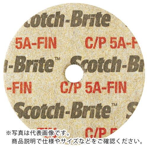 特長：スコッチ・ブライト［［TM上］］不織布表面処理材を積層、圧縮し、ホイール状に固めた製品です。狭い箇所、内径研磨作業、溝部の研磨作業に使用できます。用途：プレス及び研削加工後のバリ取り。ビード切削後の目つぶし。付着物の除去。仕様：粒度(...
