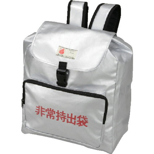 特長：(公財)日本防炎協会認定品で、両手があくリュック型の非常袋です。仕様：外形寸法(mm)幅:355外形寸法(mm)奥行:200外形寸法(mm)高さ:450色:シルバー容量(L):30有効内寸(mm)幅×奥行×高さ:350×200×450...