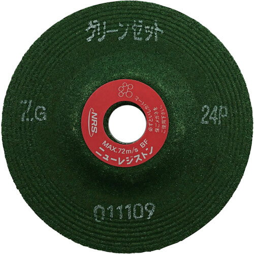 特長：重研削用です。優れた耐久性と安定した高研削能力です。優れたコストパフォーマンスです。用途：あらゆる業種の重研削作業のビード取り・バリ取り、表面研削。仕様：粒度(#):24砥材:ZG硬度:P外径(mm):100厚さ(mm):6穴径(mm...