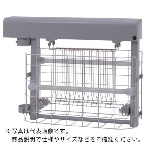 特長：屋外用電撃殺虫器壁面、ポール、コンクリート柱に設置します。200V仕様受注生産品用途：虫を電撃で殺虫します。ビル、工場の外壁、駐車場などのポールへ設置します。（別途取り付け金具の用意があります。）取り付け高さ3.5M以上仕様：2次電圧...