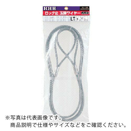 特長：1本づつビニール袋に入れ、穴付ヘッダーも付いていますので取扱いや陳列が楽です。用途：玉掛け、固縛作業用。仕様：全長(m)：5ワイヤー径×長さ(mm)×(m)：9×5材質／仕上：スチール　●代表画像について 商品によっては、代表画像を使...