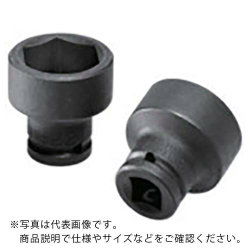 特長：ピン.Oリングで固定しますのでソケットの脱着を防ぎます。用途：六角ボルト・ナットの締結作業。仕様：対辺寸法(mm)：9差込角(mm)：9.5全長(mm)：25JIS表示認定工場製材質／仕上：材質:SCM435表面処理:カチオン電着塗装...