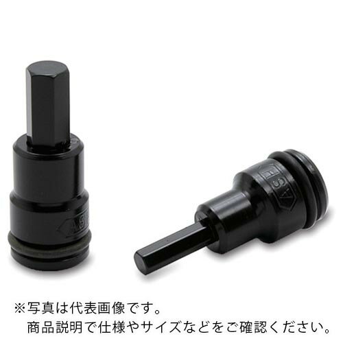 特長：ピン.Oリングで固定しますのでソケットの脱着を防ぎます。用途：六角穴付きボルト・六角穴付き止めネジの締結作業。仕様：差込角(mm)：9.5対辺寸法(mm)：3全長(mm)：52有効長(mm)：20JIS表示認定工場製材質／仕上：材質:...