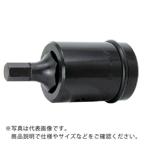 特長：ビットの交換が可能です。用途：六角穴付きボルト・六角穴付き止めネジの締結作業。仕様：差込角(mm)：25.4対辺寸法(mm)：19全長(mm)：115有効長(mm)：40JIS表示認定工場製材質／仕上：材質:SCM435表面処理:カチ...