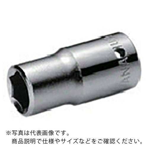 特長：六角形状ですので、ボルトを6面で確実に覆う事ができ、ボルト・ナットがなめにくい商品です。用途：六角ボルト・ナットの締結作業。仕様：対辺寸法(mm)：13差込角(mm)：6.35全長(mm)：25JIS表示認定工場製材質／仕上：材質:ク...