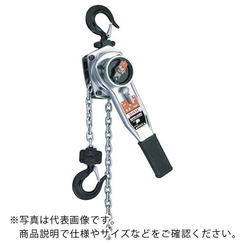 特長：独自の遊転機構により非常に使いやすく引っかかりもありません。用途：荷締、牽引、板金作業に仕様：定格荷重(t)：0.5メッキチェーン仕様メッキボディ仕様材質／仕上：スチール　●代表画像について 商品によっては、代表画像を使用している場合...