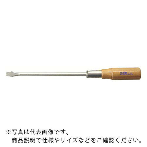 特長：木柄ハンドルのドライバーです。仕様：刃先：［［−］］9軸長(mm)：200全長(mm)：330柄径(mm)：30軸径(mm)：8木柄先端：マグネット入り材質／仕上：刃先：炭素鋼　　ハンドル：ブナ材　●代表画像について 商品によっては、...