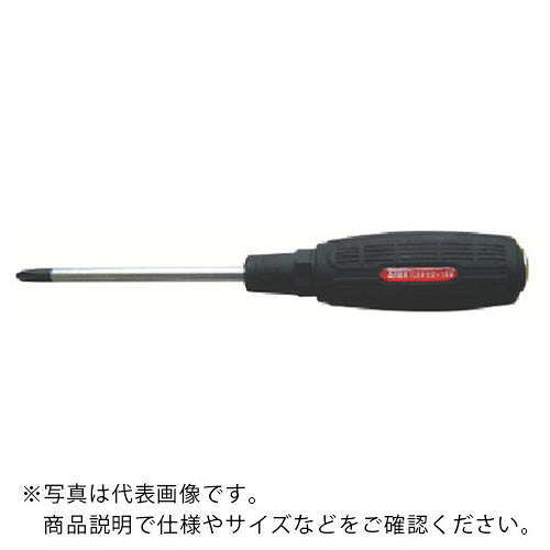 特長：滑りにくく力の入るスリット形状と六角形状(グリップエンド)です。高精度ブラックポイント仕上げです。ハンマーで叩ける座金付です。用途：プラスネジ回しに。仕様：刃先：［［＋］］2軸長(mm)：100全長(mm)：217先端サイズ：＋2全長...