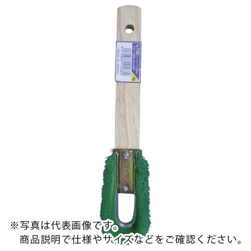 特長：U字型2列タイプです。用途：下地調整。仕様：毛材：塩ビ行数(行)：2線径(mm)：0.2植付(mm)：70毛丈(mm)：18全長(mm)：215材質(ハンドル)：木チャンネル幅(mm)：6(6番チャンネル)材質／仕上：塩ビ・木注意：火...