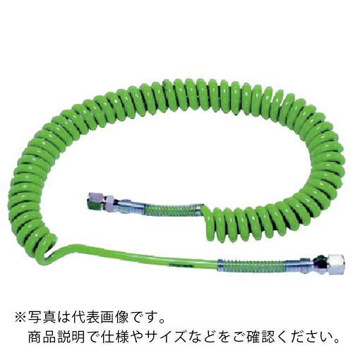 特長：外観:外径φ28mmのため軽く扱いやすい。柔軟性:伸縮自在、軽量のためグリップ操作が楽で作業者に疲労感を与えません。弾力性:高反発性をもっており、トラック等で轢く過酷な反復試験を行っても何ら異常はありません。ゴムホースの3〜5倍の対磨...