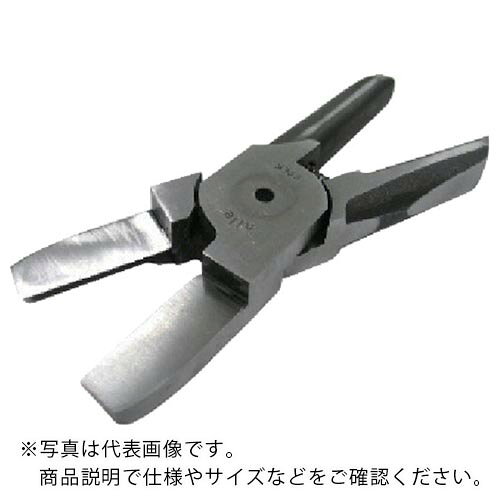特長：エアーニッパ用の替刃です。樹脂切断用です。用途：プラスチックゲート（樹脂成形品）等の切断に。仕様：適合本体機種：ME30適合本体：ME30切断能力(φmm)：樹脂6.0先端刃開き(mm)：15.0有効刃長(mm)：39寄せ刃タイプ材質...