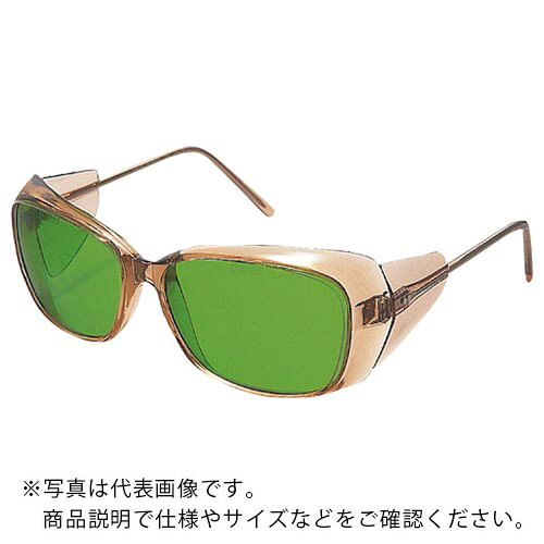 特長：遮光めがねRS-24LUの替えレンズです。（SPL#4）用途：遮光めがねRS-24LUの交換用レンズ（SPL#4）に。仕様：レンズ色：グリーン遮光度：SPL4防傷加工：〇UVカット：〇JIS T8141遮光めがね　替えレンズ　二眼型　...