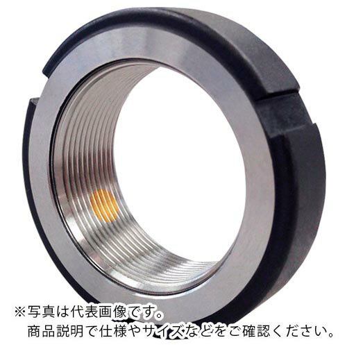 特長：精密ロックナットは、ベアリング固定用ナットですが、精度を要する回転体にその効果を充分に発揮できます。相手側60度台形ネジに対して、セットスクリューを30度で締め付けることで、ロック力が増す構造となっており、且つ3分割(120度等配)の...