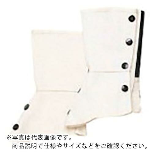 特長：甲部にずりあがり防止バンド付です。用途：ズボンの裾の巻き込み防止鉄鋼業、造船業等仕様：厚さ(mm)：1.1サイズ：3L丈(cm)：22足周り(cm)：41.0材質／仕上：帆布　●代表画像について 商品によっては、代表画像を使用している...