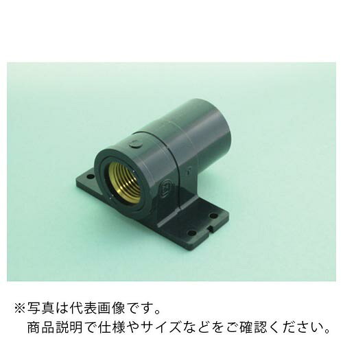 特長：座が付いている為、配管バンドが不要です。パイプの接続は専用の接着剤で容易に接合でき、漏水の心配がありません。用途：HIパイプ（硬質塩ビパイプ）専用継手。仕様：塩ビ管呼び径：13寸法(mm)D：24寸法(mm)L：51寸法(mm)H：1...