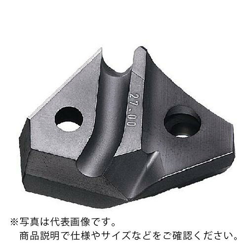 特長：刃先交換式ドリル『TA-EZドリル』用チップです。EZ刃形の採用により低抵抗かつ切り屑排出性良好です。給油穴をチップに設けることにより、ホルダ剛性を低下させることなく、刃先の最適位置に給油できます。用途：炭素鋼、合金鋼、ステンレス鋼、...