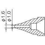 仕様：内径(mm)：1.0外径(mm)：1.6白光　SS型　ノズル／1.0mm適用吸取器：FR-301、FR-410　●代表画像について 商品によっては、代表画像を使用している場合がございます。 商品のカラー、サイズなどが異なる商品をイメー...