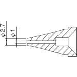 仕様：内径(mm)：1.0外径(mm)：2.7寸法(mm)内径×外径：1.0×2.7白光　ノズル／1.0mm　●代表画像について 商品によっては、代表画像を使用している場合がございます。 商品のカラー、サイズなどが異なる商品をイメージ画像と...
