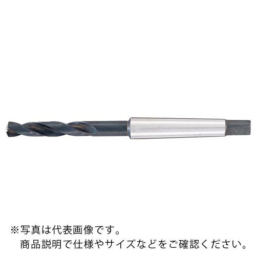 特長：ステンレス鋼加工に最適なドリルです。用途：一般鋼、ステンレス、焼き入れ鋼、鋳鉄用。仕様：刃径(mm)：28溝長(mm)：110全長(mm)：259シャンク：MT4ねじれ角(°)：130表面処理：ホモ処理GV 120材質／仕上：HSCO...