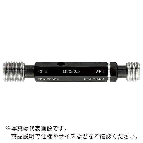 特長：従来JIS規格のメートルねじ用プラグゲージで、片側が通り(GP)、もう一方が止まり(WP)になっています。用途：ねじの精度検査用。仕様：ゲージ方式：従来JIS規格(JIS B0251&B0252付属書)呼び寸法(mm)：M6ピッチ(m...