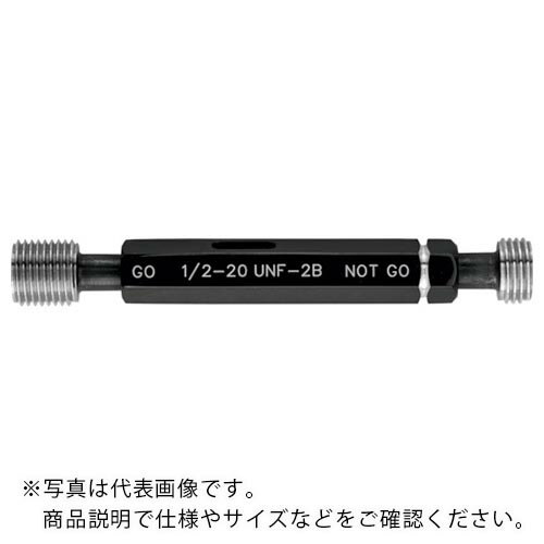 特長：ユニファイねじ用のプラグゲージです。片側が通り(GO)でもう一方が止まり(NOT GO)になっています。用途：ねじの精度検査用。仕様：ゲージ方式：ANSI B1.2呼び寸法(mm)：1ピッチ(mm)：12等級(級)：2Bピッチ(山数/...