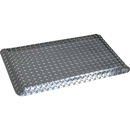 特長：静電気が影響を及ぼす精密部品を扱う作業場での使用に最適です。長時間の立ち作業に対し、足腰の疲労を軽減致します。フチには傾斜を設けており、つまづきにくい仕様になっております。表面に滑り止め防止の凹凸加工を施しております。用途：電子部品業...