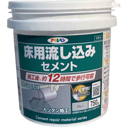 特長：コンクリート床面の穴うめに、流し込みして仕上げる補修材です。用途：コンクリート、モルタルなどの床のくぼみや穴の補修に。仕様：色:グレー硬化時間(20°C):標準期(20°C)/約90分、夏期(30°C)/約30分、冬期(5°C)/約1...