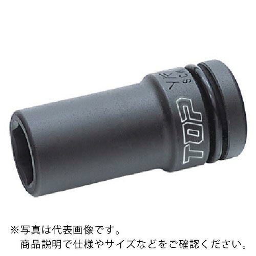 特長：ボルトが長く出る場所や奥深い場所の作業に最適です。用途：インパクトレンチに接続しての使用に。仕様：差込角(mm)：12.7対辺寸法(mm)：24全長(mm)：65Oリングピン付材質／仕上：特殊合金鋼注意：必ずボルト・ナットの二面幅に合...