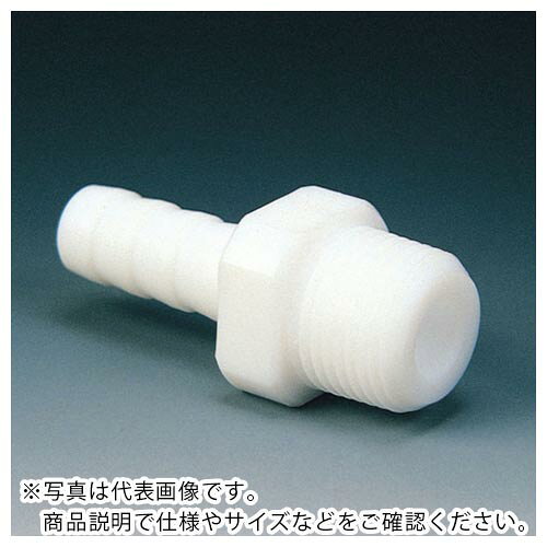 特長：一方がチューブ圧入式で、一方をめねじに接続します。用途：送液用。仕様：適合チューブ内径(mm)：4ねじサイズ：R1/8ねじ寸法：R1/8竹の子外径(mm)：4接続ネジ：R1／8タケノコジョイント仕様材質／仕上：フッ素樹脂（PTFE）　...