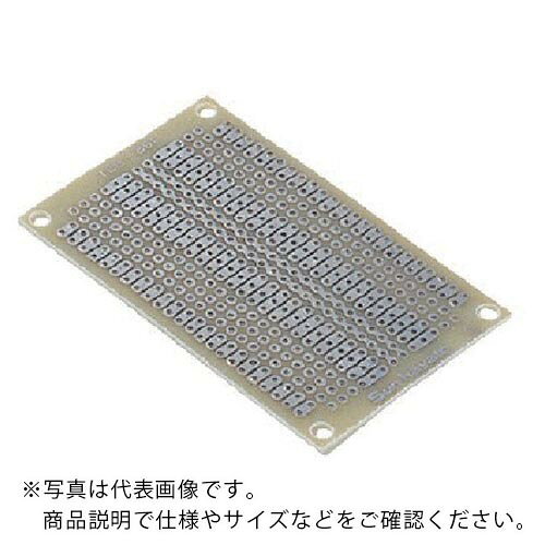 特長：試作した電子回路を実配線し、動作確認ができます。電子工作や試作実験に最適です。用途：実験や電子回路の確認に。仕様：外形寸法(mm)幅：52外形寸法(mm)奥行：75外形寸法(mm)高さ：2サイズ(mm)：47×72板厚(mm)：1.2...