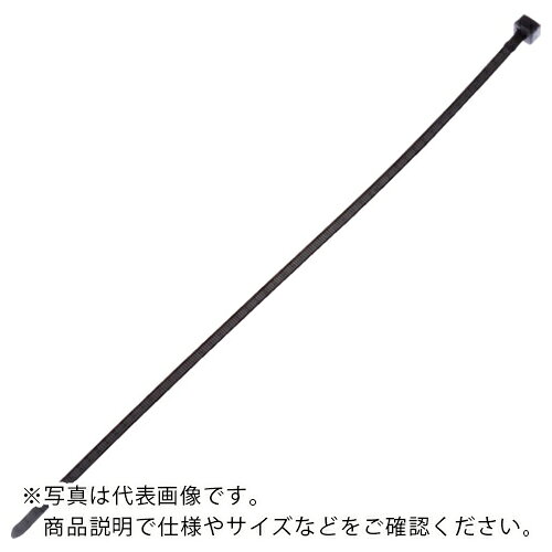特長：ヘッドと結束バンドが二体成形になっています。挿入しやすく、完全に締め付ける前であれば、取り外しが可能です。仕様：色：黒幅(mm)：4.6長さ(mm)：279厚さ(mm)：1.2最大結束径(mm)：76引張強度(N)：222最小結束径(...