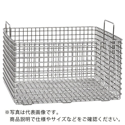 特長：USシリーズの洗浄機に使用可能な洗浄用カゴです。ステンレスで編み上げたカゴです。用途：洗浄物を複数入れて洗浄するためのカゴ。SND製超音波洗浄機用に専用設計されている。仕様：槽内寸法(mm)幅：245槽内寸法(mm)奥行：110槽内寸...