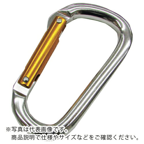 特長：チェーンの端末などに。ワンタッチで付け外しができます。用途：チェーン・ワイヤ・ロープ等の端末金具として、また端末の金具のジョイントに。仕様：使用荷重(kN)：1.96色：シルバータイプ：環なしD(mm)：11L(mm)：101S(mm...